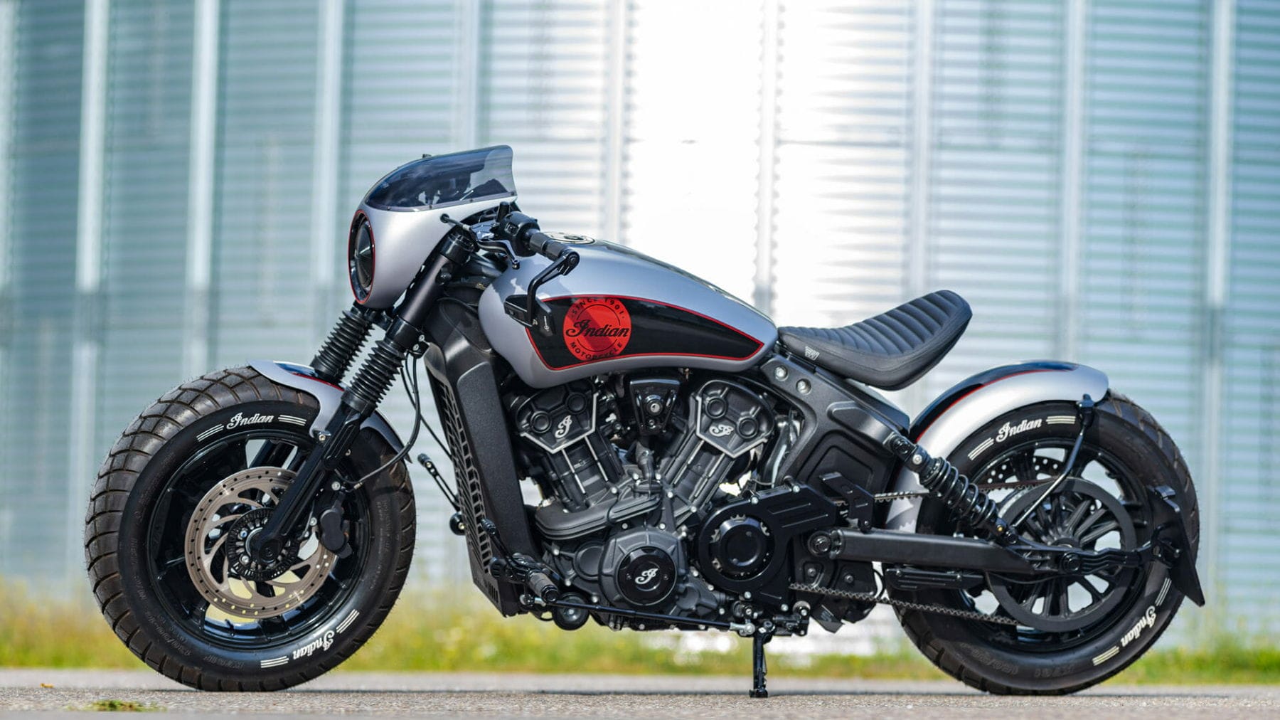 WUNDERKIND-Custom: „Indian Scout Bobber Newchurch THREE“ - Motorcycles ...