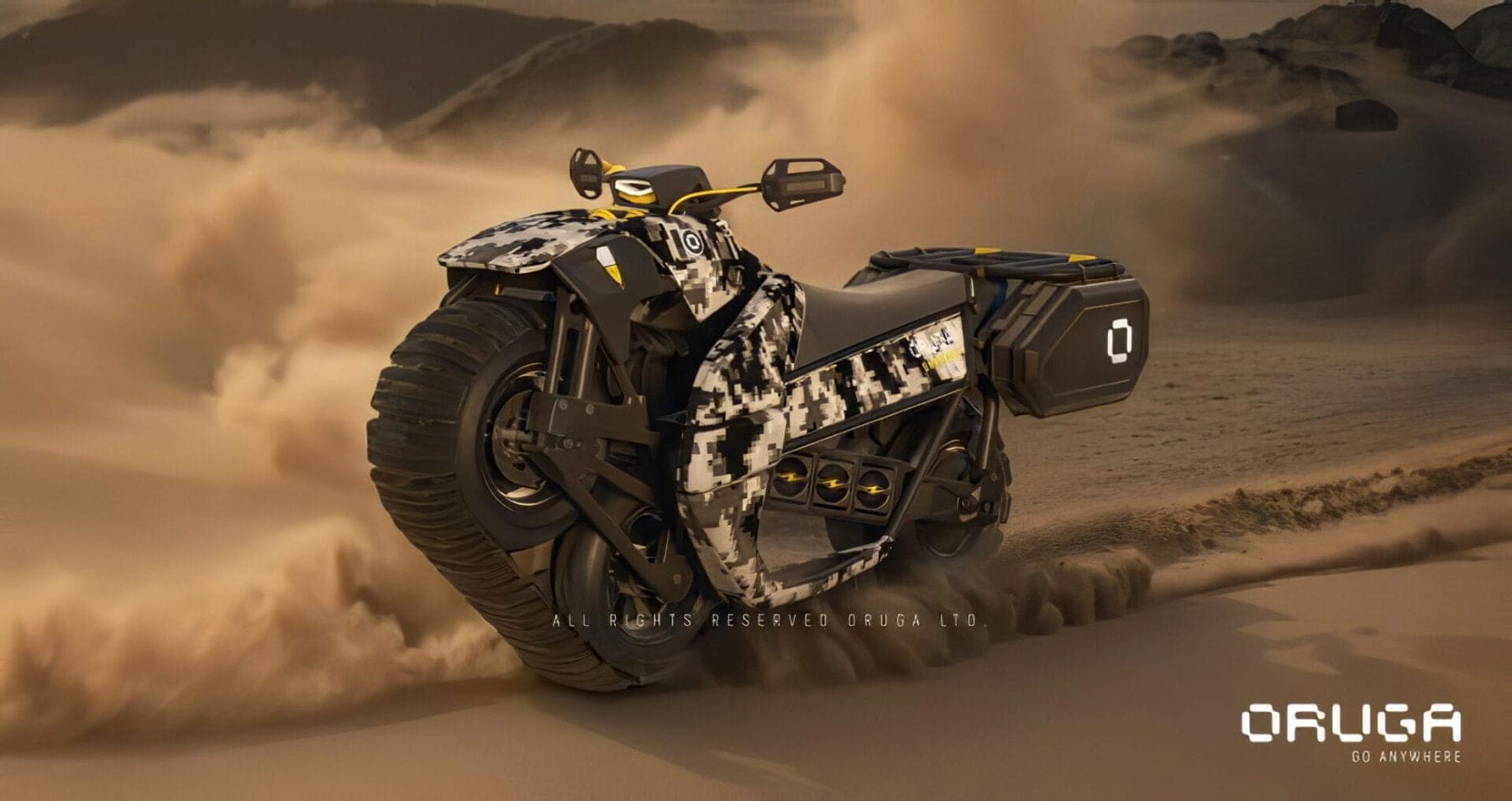 Oruga Unitrack: a futuristic all-terrain electric motorcycle - Motorcycles.News - Motorcycle ...